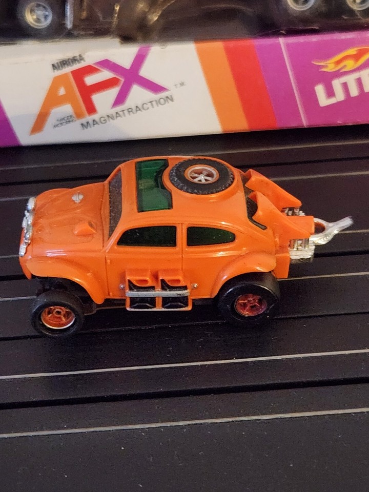 Aurora AFX Baja Bug VW in Orange/Black From 1975! Sharp Car! | eBay