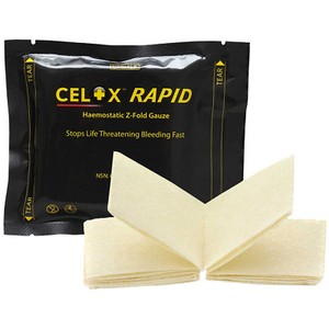 Celox Rapid Haemostatic Z-Fold Fast Action Trauma Bleed Control Dressing Gauze | eBay