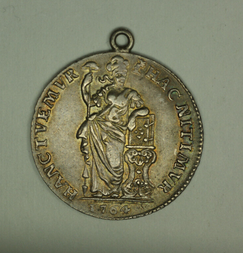 1764 Netherlands 1 Gulden Silver Coin Nice Detail & Toning | eBay