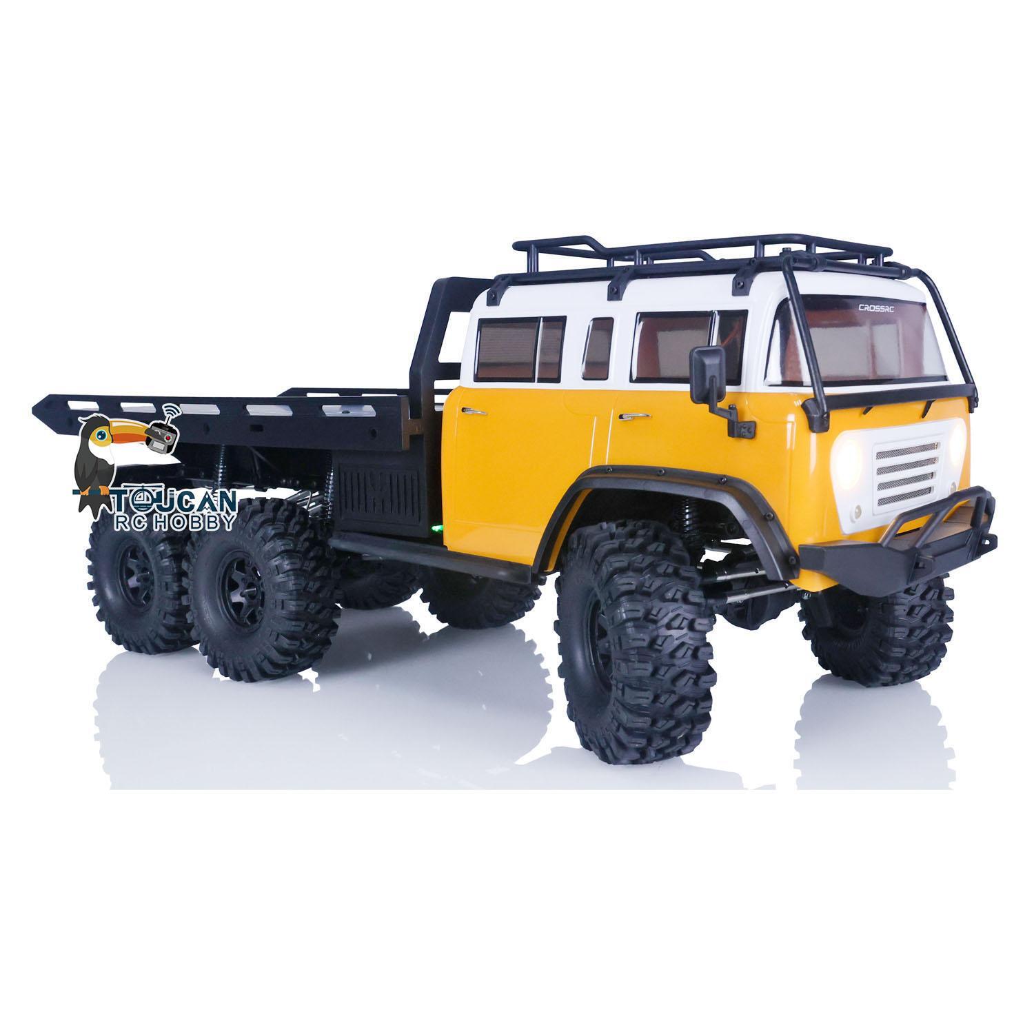 CROSSRC JT6 6WD RTR 6X6 RC Crawler Flatbed Radio Control Truck 1/10 ...