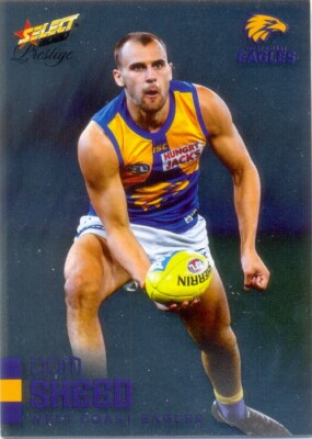 2020 SELECT AFL FOOTY STARS PRESTIGE METAL FOIL Card 184 Dom Sheed ...