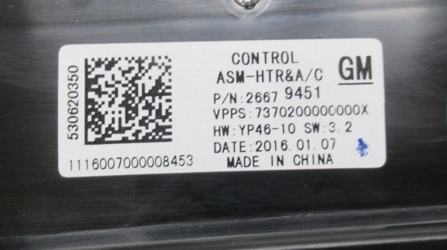 2014-2016 Buick Lacrosse AC Heater Climate Control Unit Black OEM ...