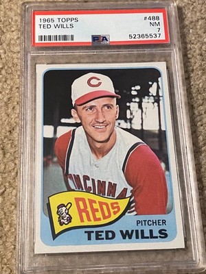 1965 TOPPS #488 CINCINNATI REDS TED WILLS PSA 7 NM Nr MINT | eBay