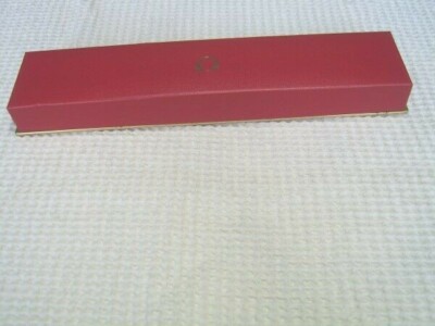 VINTAGE NOS 1950'S OMEGA EMPTY RED LEATHER BOX #6818 | eBay