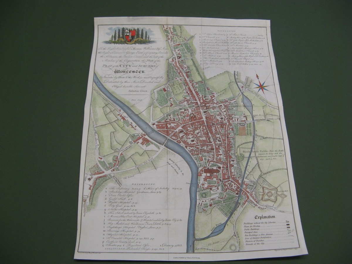 Map Of Worcester And Surrounding Area