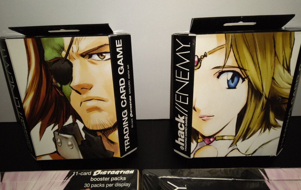 .hack Dot Hack Enemy Card Distortion 2x Starter Deck and 2x Booster Box Lot | eBay