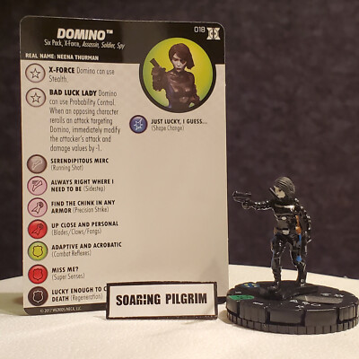 DOMINO - 018 Uncommon Deadpool & X-Force Heroclix Set #18 | eBay