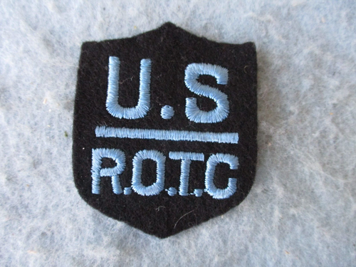 WWI US Army ROTC Patch Black Wool Pale Blue Letter Variation WW1 | eBay