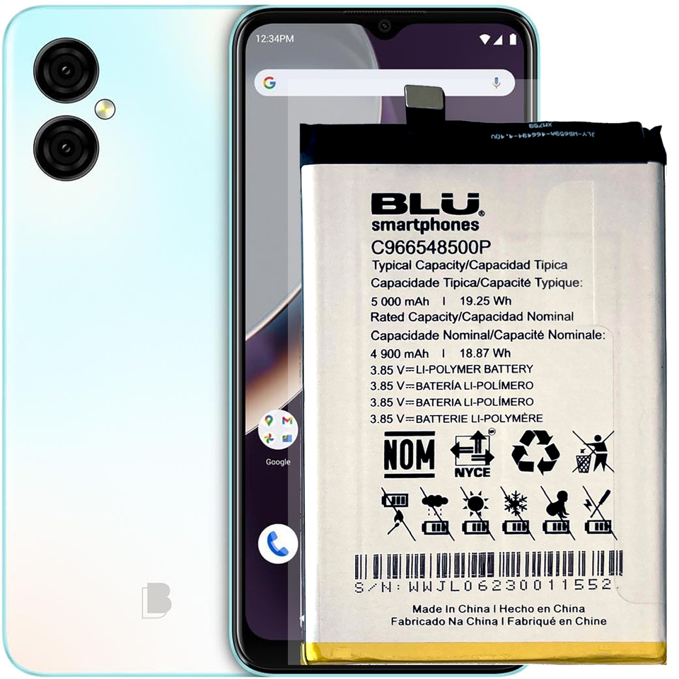 New BLU G53 G0850ww C966548500P Original OEM BLU battery 5000mAh 19 ...