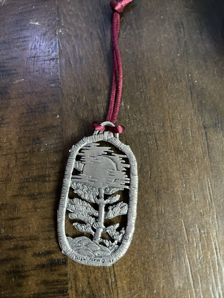 2001 Seagull Pewter Tree And Moon Ornament | eBay