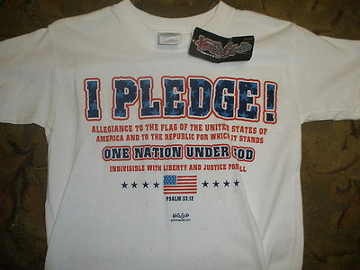 NEW I Pledge Allegiance t-shirt youth small 6/8 (77) | eBay