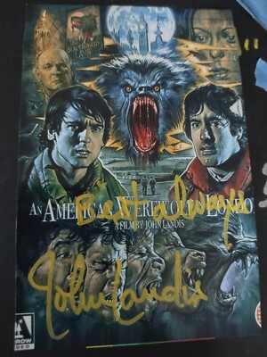 JOHN LANDIS DIRECTOR SIGNED AUTOGRAPH AMERICAN WEREWOLF IN LONDON ART ...