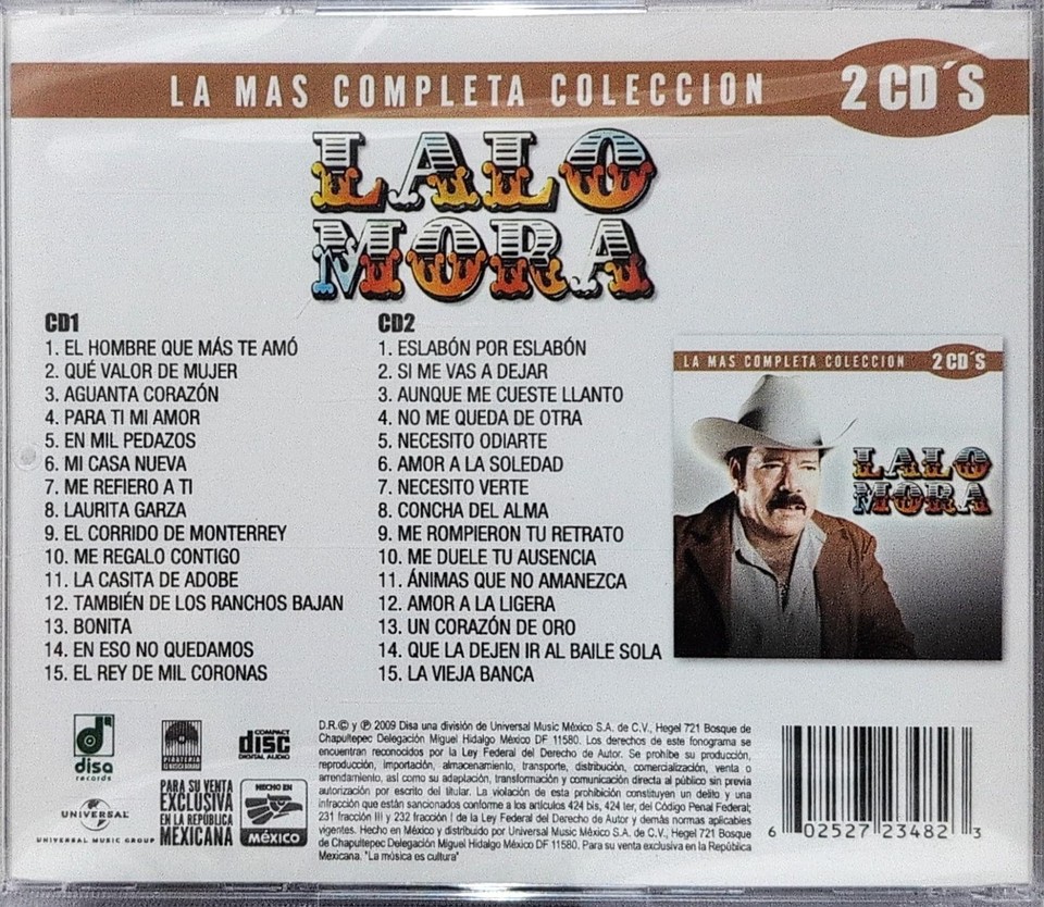 Lalo Mora – La Más Completa Colección (2009, 2 CD) | eBay