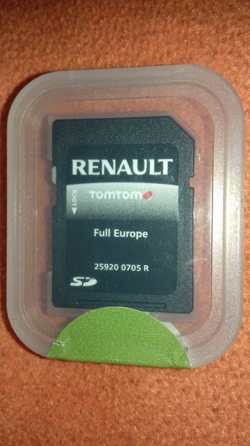 RENAULT SAT NAV SD Card R-link TomTom 25920 0705r Europe for sale ...