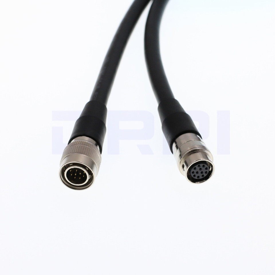 12Pin Hirose Male to 12pin female Extension Iris Cable for Fujinon Lens ...