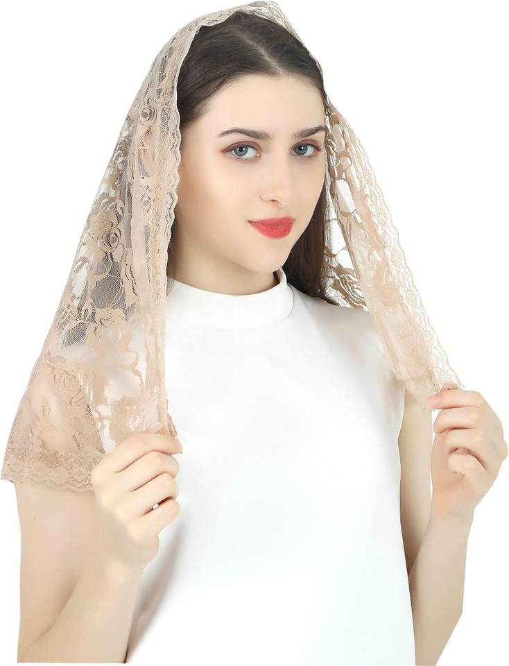 Lace Mantilla Veil Soft and Comfortable 7 Colors Spanish Style Rose ...
