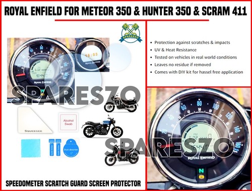 Royal Enfield "SPEEDOMETER SCREEN PRETECTOR" For Hunter & Meteor 350 ...