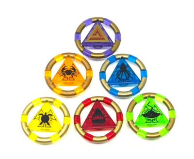 Lego Lot/6 ATLANTIS TREASURE KEYS -Green Purple Blue Orange Yellow Red ...