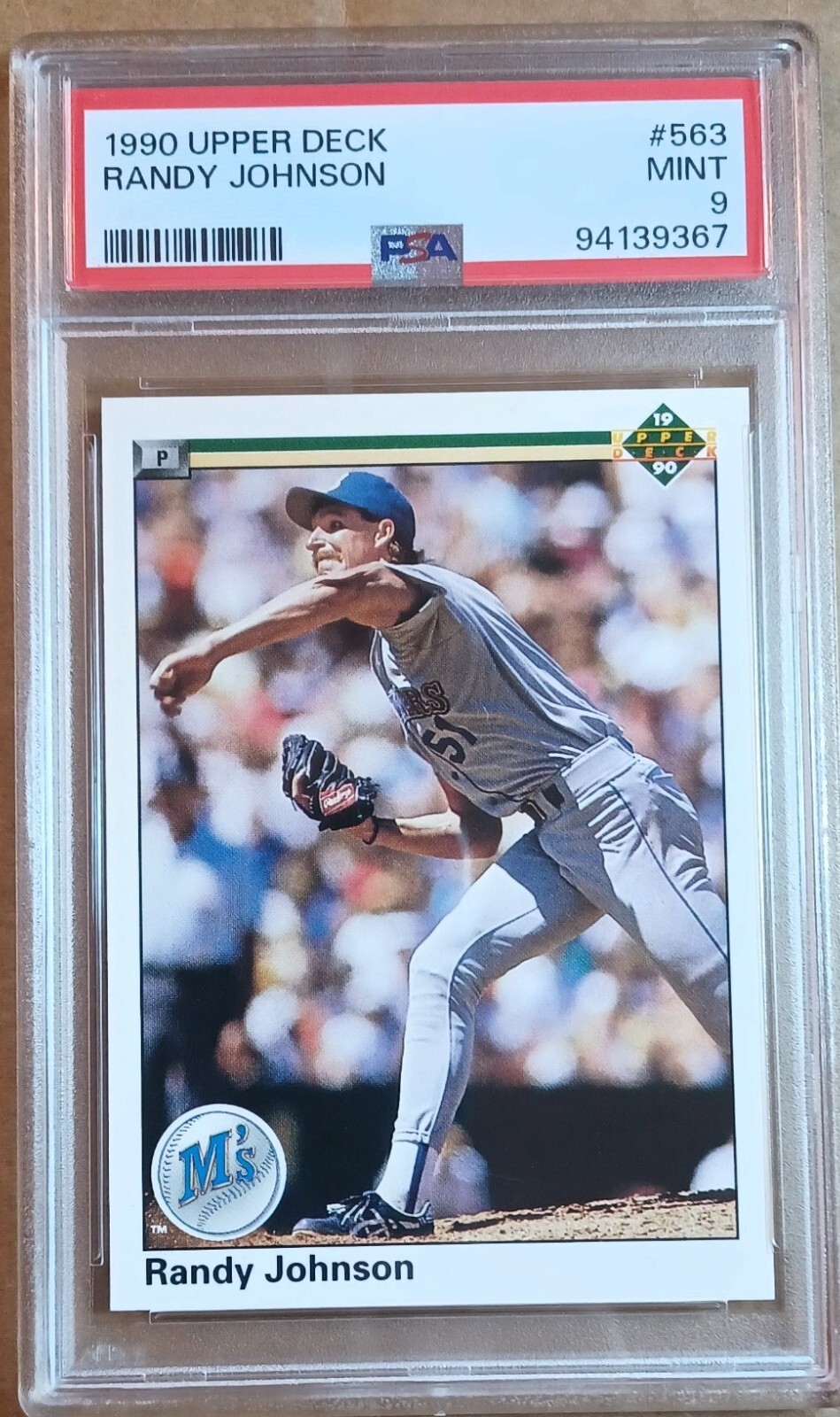 1990 Upper Deck Randy Johnson #563 Expos Diamondback Seattle Mariners ...