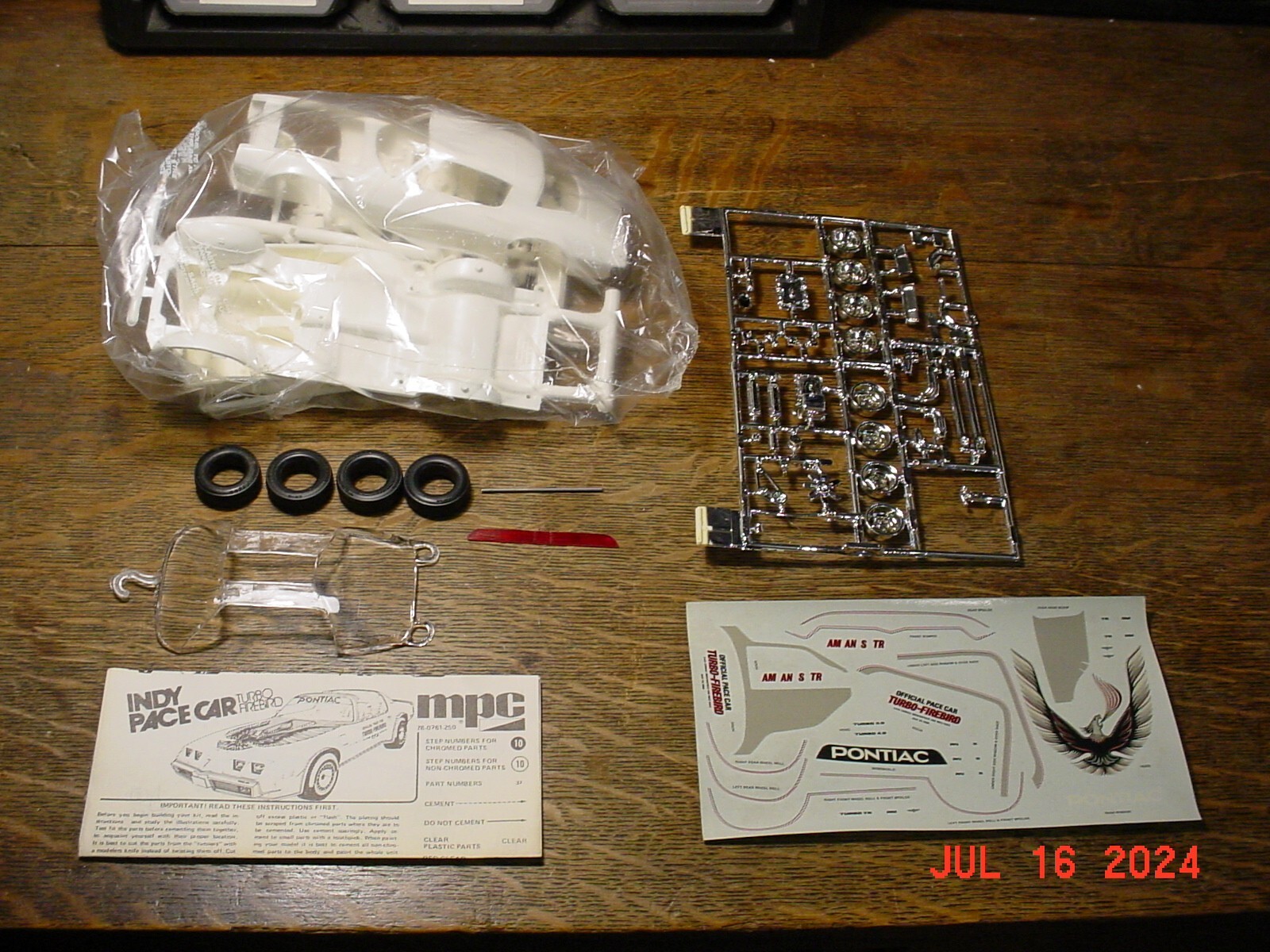 MPC Indy Pace Car Turbo Firebird 1/25 Model Kit UPRM | eBay