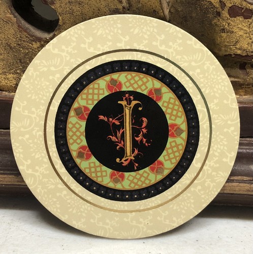 PUNCH STUDIO Monogram Round Magnet - Letter "I" | eBay