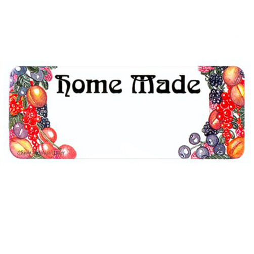 JAM JAR LABEL Chutney Fruit Herb Preserve Marmalade Floral Sticker ...