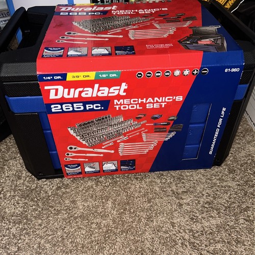 Duralast 1/4in 3/8in and 1/2in Drive Mechanics Tool Set - 265 Piece (61 ...