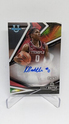 2022-23 Bowman University Best Khalif Battle Auto Temple | eBay