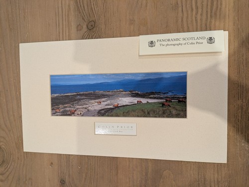 Two Colin Prior Cardboard Mount Unframed Panoramic Scotland Prints ...