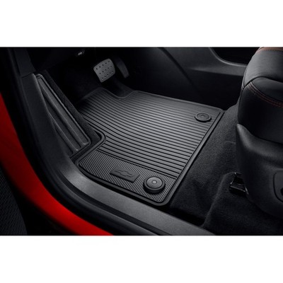 First Row All-Weather Jet Black Floor Mats w/ Bowtie Logo '24-'25 Chevy ...