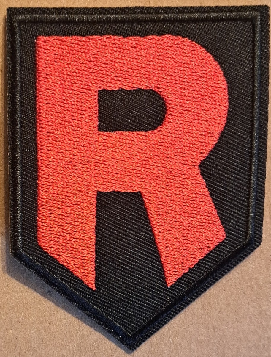 Team Rocket Logo Pokemon Team Rocket Logo Red R Symbol Emblem | Etsy