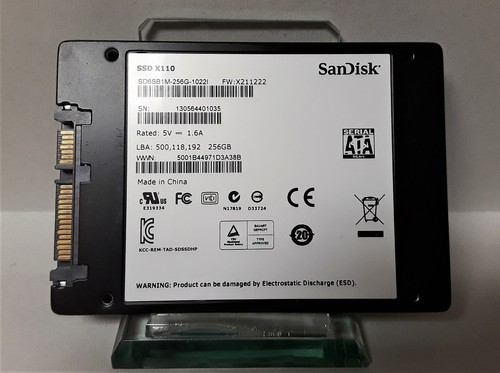 SanDisk SSD X110 2.5" SATA 256GB SD6SB1M-256G-1022I SSD 60 DAYS ...