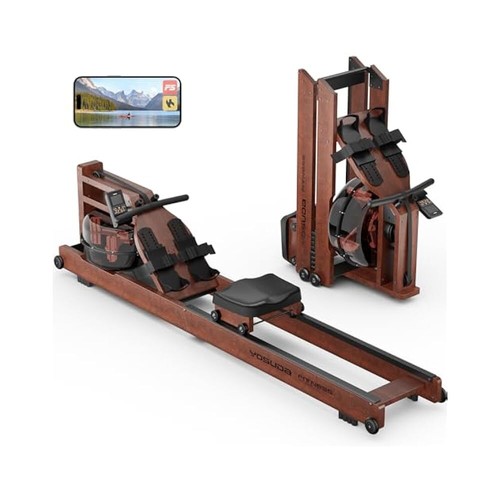 Compact Water Rowing Machine, 400lb Capacity, Easy Storage, Bluetooth ...