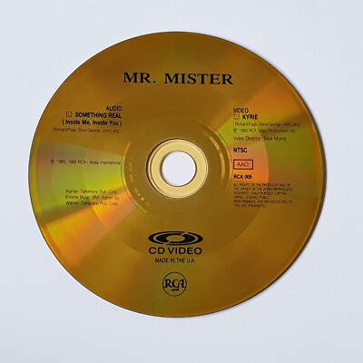 Mr. Mister Kyrie Promo NTSC CD Video Single Gold CDV RCA 005 | eBay
