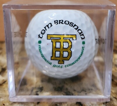 Tom Brosnan Memorial Golf Tournament Logo Golf Ball - (In display case ...