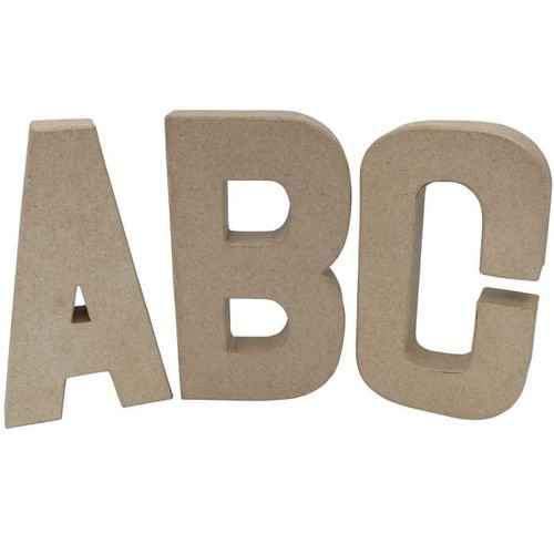 Papier Paper Mache Large & Small Letters / Numbers 20.5cm & 10cm ...