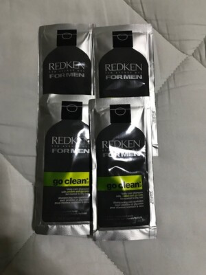 Redken for Men ~ GO CLEAN SHAMPOO .35 oz SAMPLES PACK OF 4 NEW | eBay
