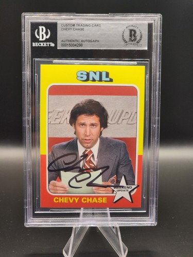 SNL Custom Trading Card Chevy Chase signed auto autograph BAS ...