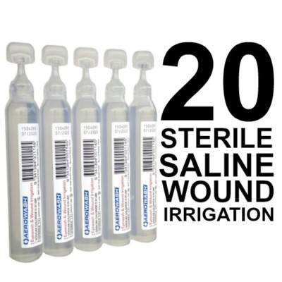 20 X FIRST AID SALINE WOUND & EYE IRRIGATION AMPOULES 15ml STERILE | eBay
