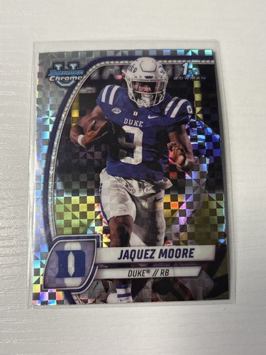 Jaquez Moore 2024 Bowman University Chrome X-Fractor 1st | eBay