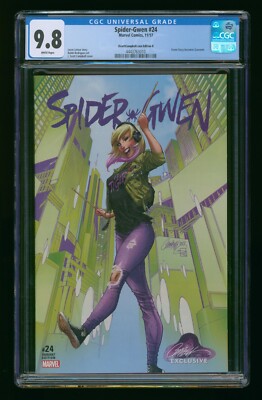 SPIDER-GWEN #24 (2017) CGC 9.8 GWEN STACY BECOMES GWENOM CAMPELL ...