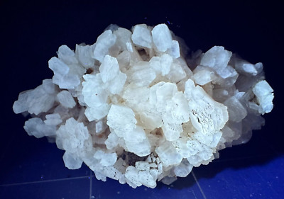 2-1/2" PHOSFLUORESCENT CREAM CALCITE on DOLOMITE Corydon Indiana VIDEO ...