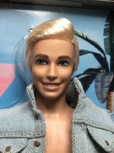 Barbie The Movie Doll Ken Denim Matching Set Barbie HRF27 Wearing Denim ...