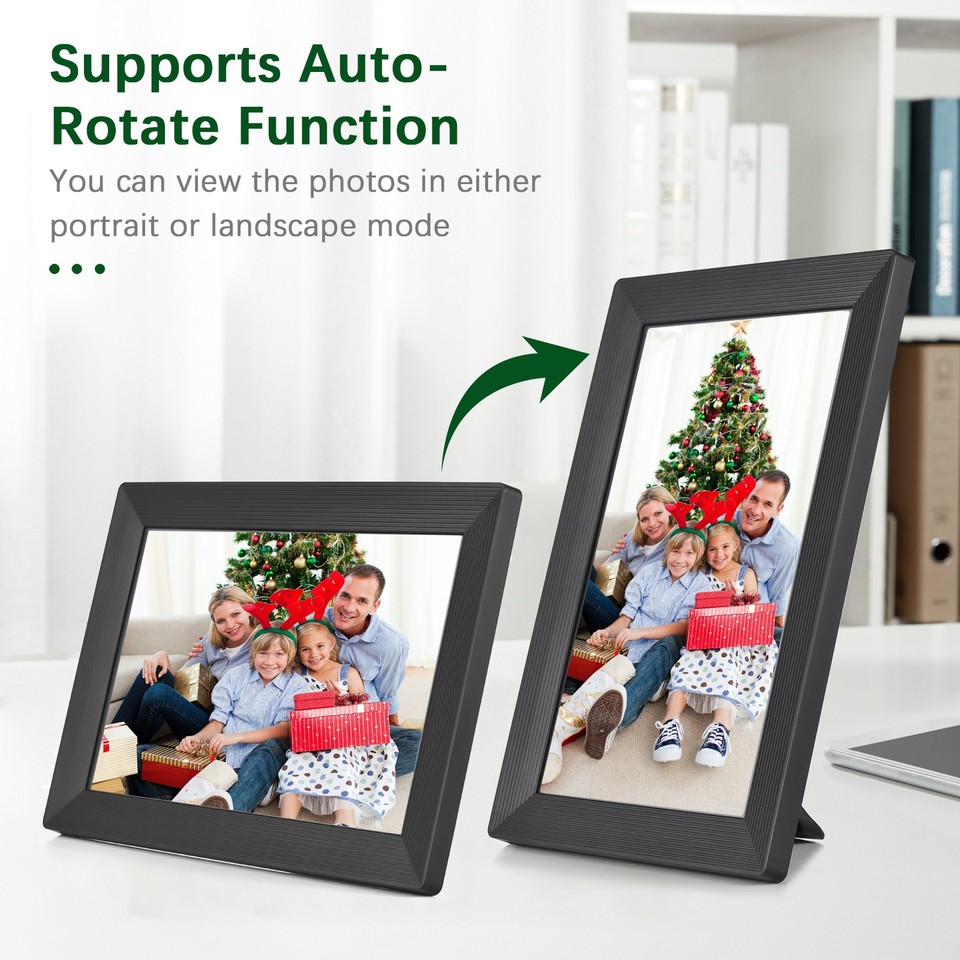 Smart WiFi Digital Photo Frame 10 Inch IPS Touchscreen Built-in 16GB ...