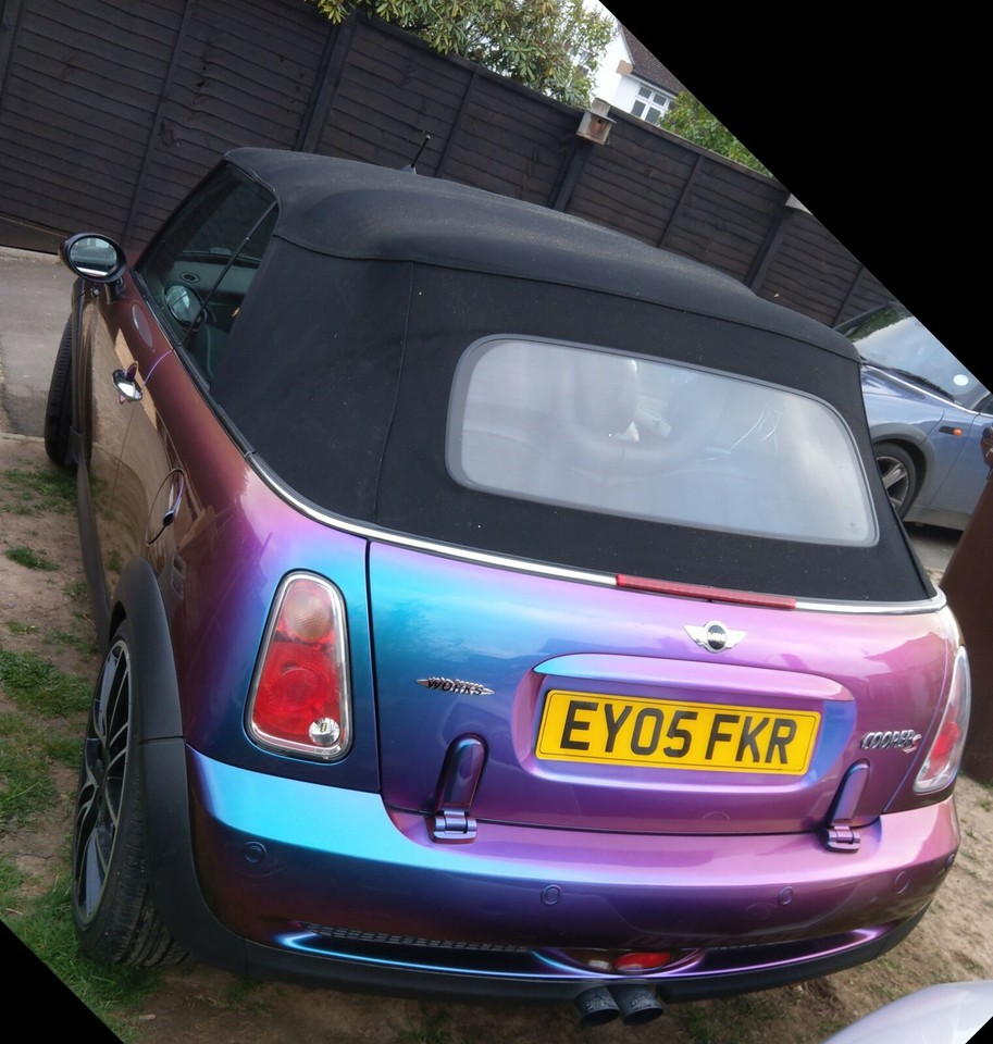 Mini Convertible R52 rear soft top hood weather seal repair kit Cooper ...