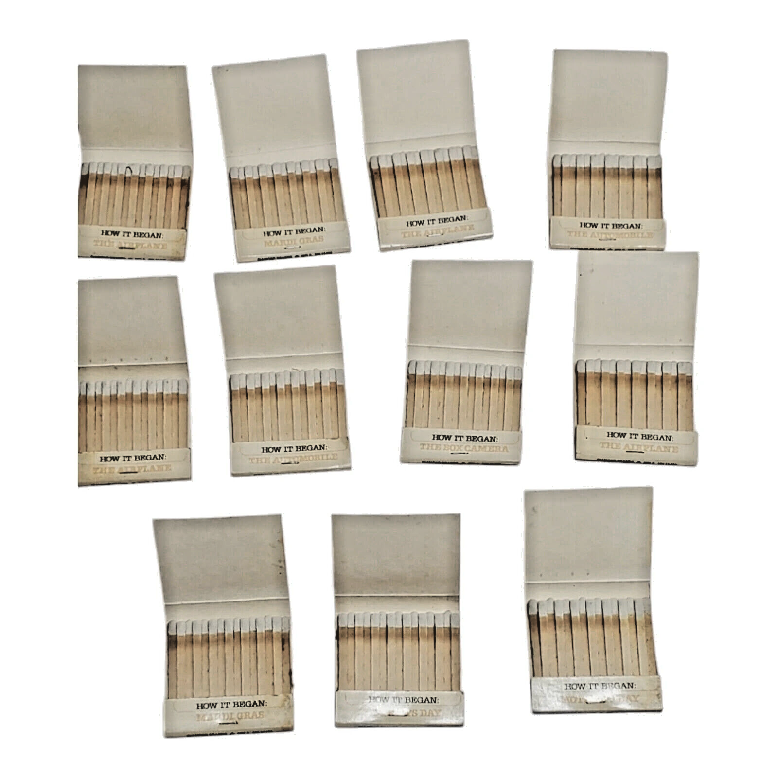 Matchbook Collection HOW IT BEGAN: Series Set 30-Match Unstruck Diamond ...