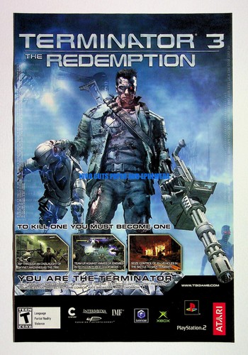 Terminator 3 the Redemption Atari Game 2004 Print Magazine Ad Poster ...