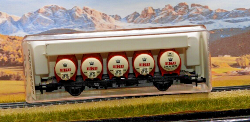 Wagon 5 container citerne " EKU " - en boite - N 1/160 | eBay