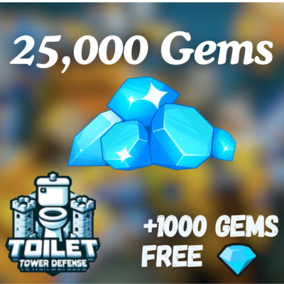Toilet Tower Defense | TTD | 25K Gems | 25000 Gems 🔥Fast Send🔥 | eBay