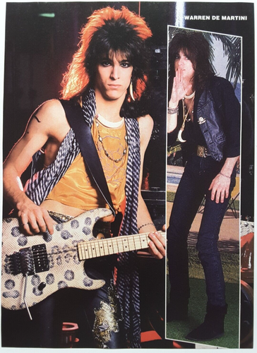 RATT WARREN DEMARTINI VINTAGE 80'S 2-SIDE FULL PG MAGAZINE PINUP POSTER ...